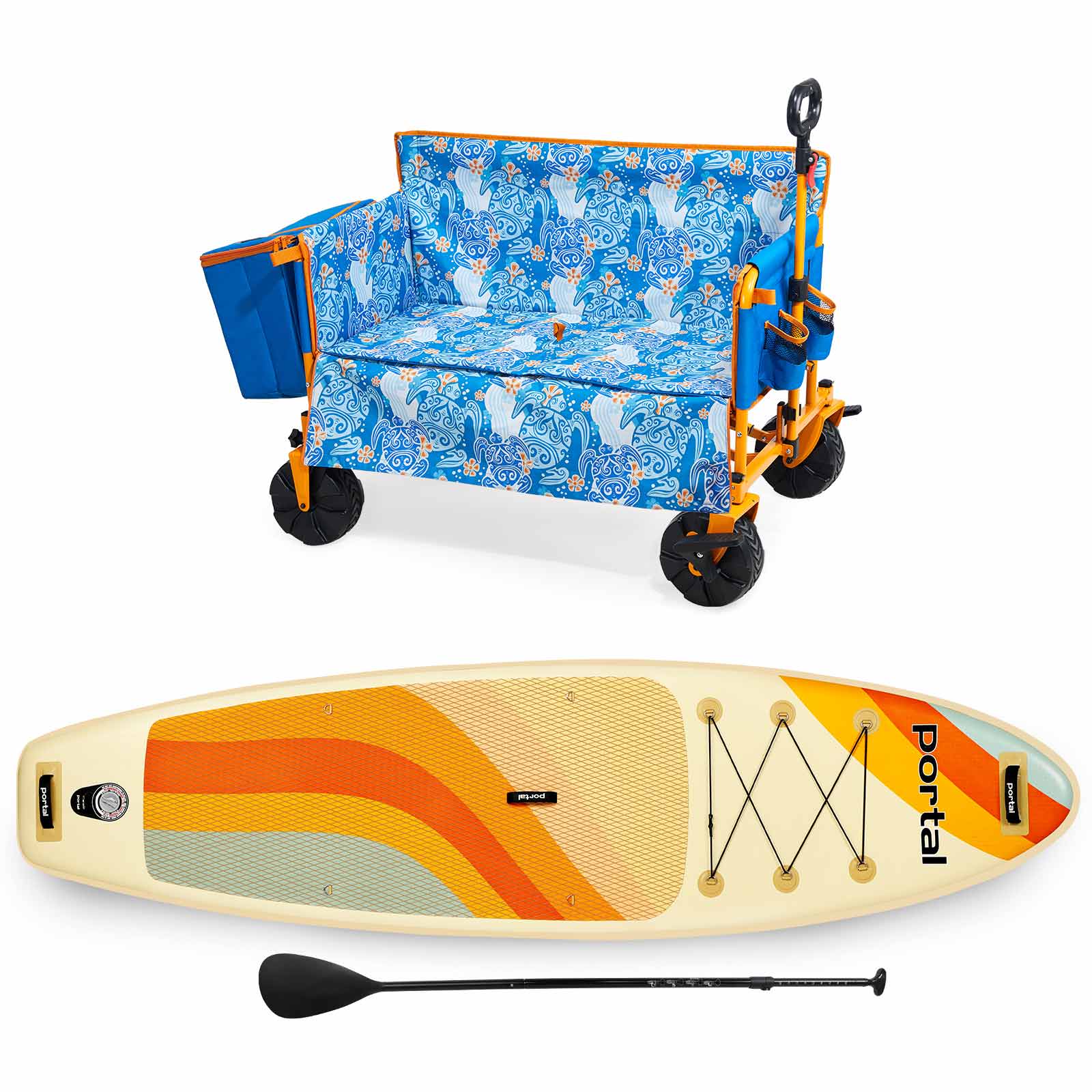 Tide Chaser Combo – Stand Up Paddle Board & Beach Wagon Set – Portal ...